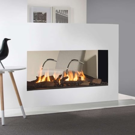 Artisan Sky T See Through Vertical Glass fronted Fire - Artisan ...