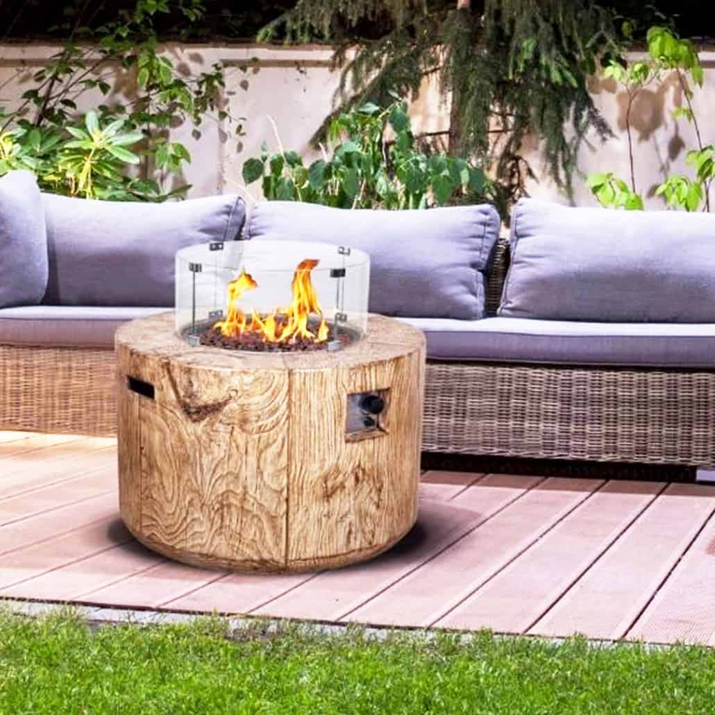 Verano Round Outdoor Gas Fire Pit Table - Artisan Fireplace Design